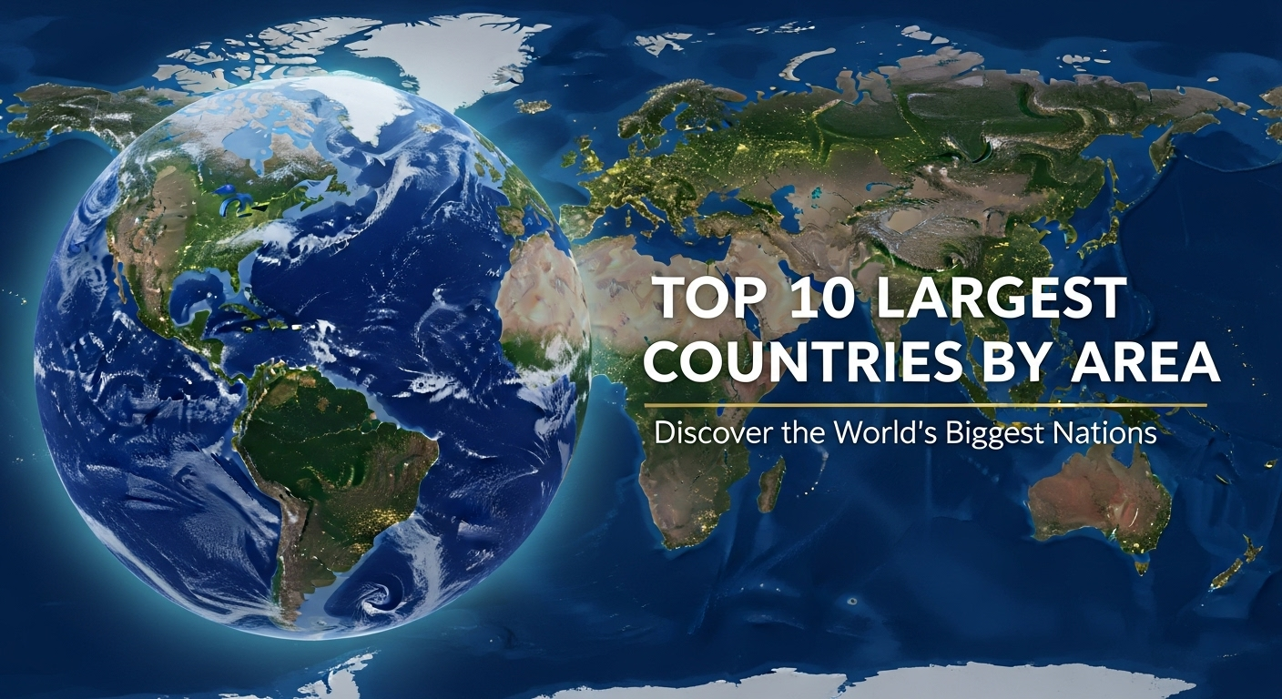Top 10 Largest Countries by Area | Top10Lists.net