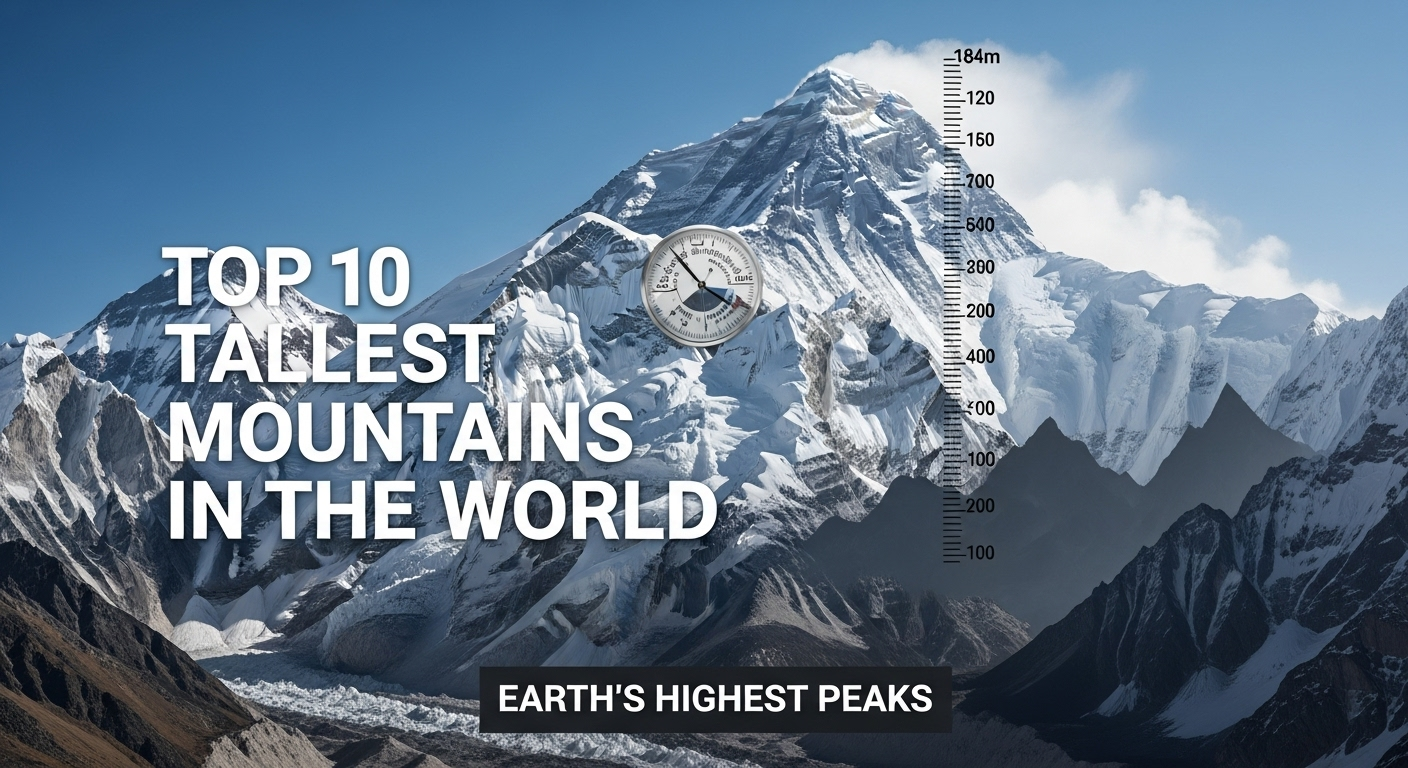 Top 10 Tallest Mountains in the World by Height | Top10Lists.net